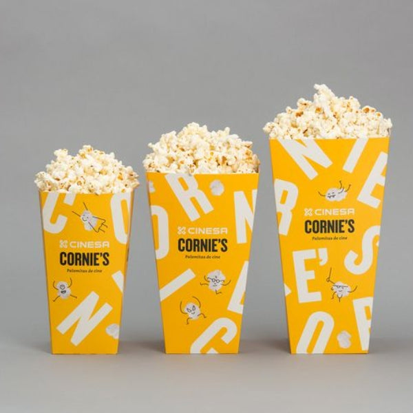 Paper Popcorn Boxes for Cinemas Parties Festivals Catering and Retail ...