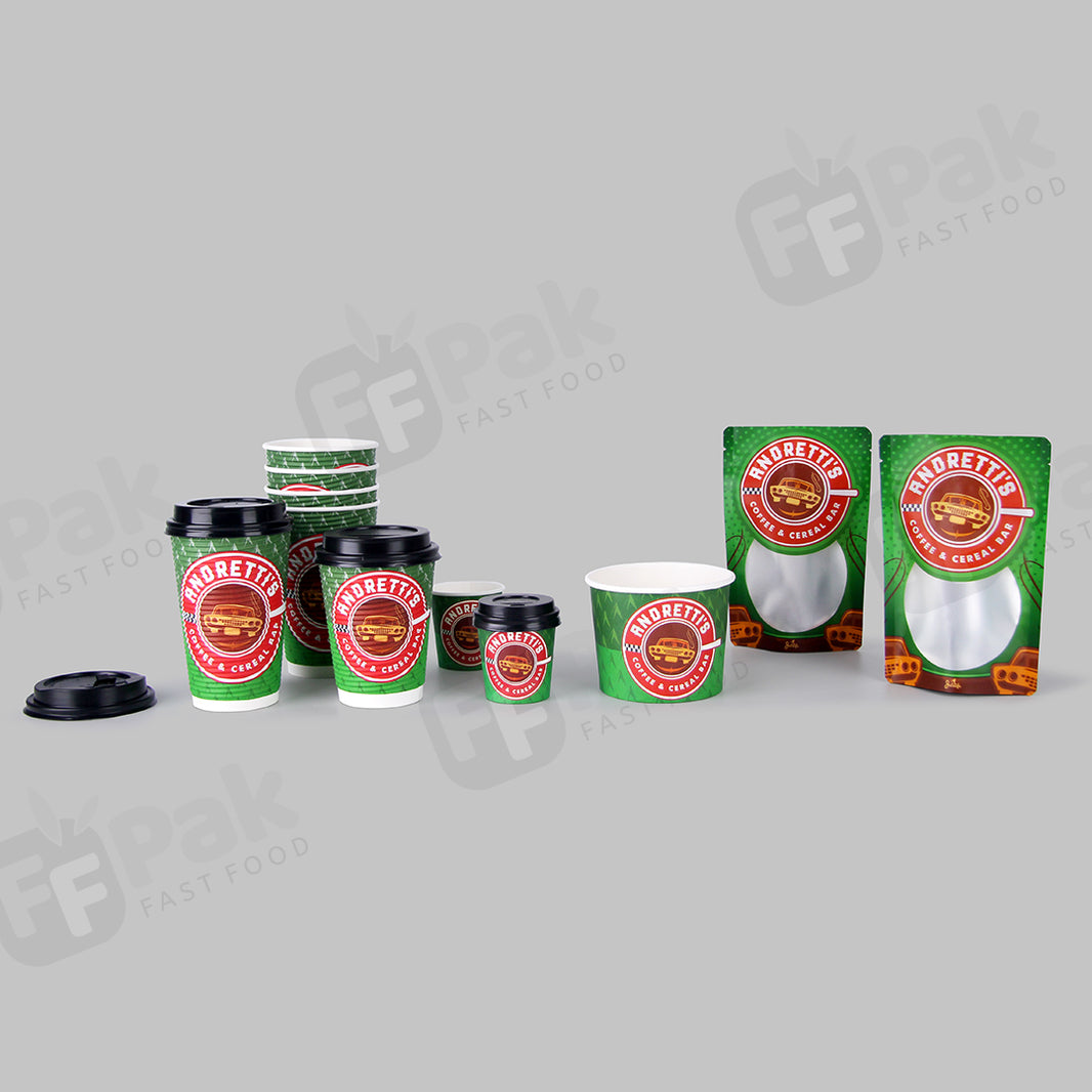 Custom Coffee Packaging & Disposable Paper Cups Wholesale | Fastfoodpak