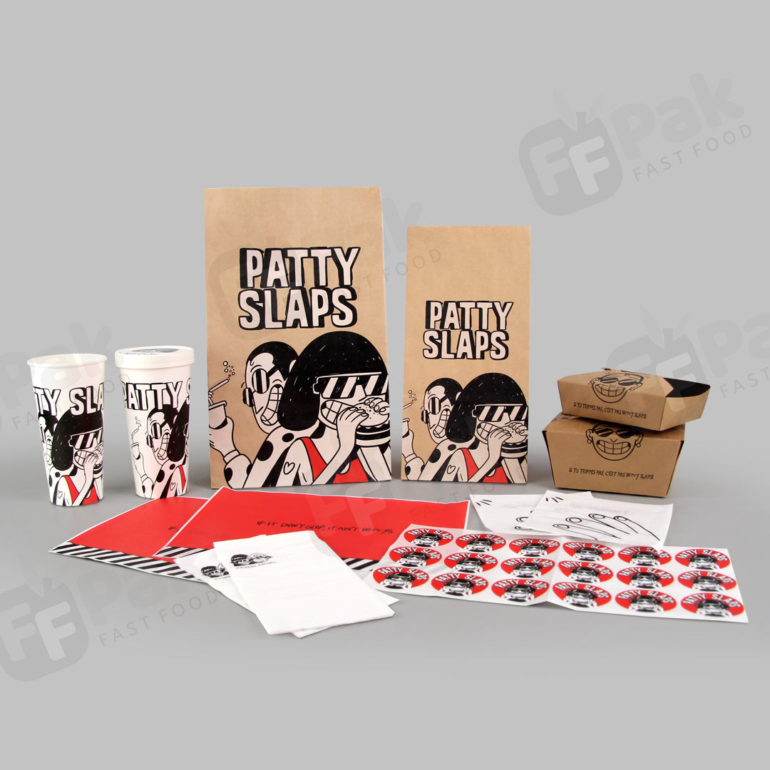 Customize Branded Patty Slaps Buger Series Packaging Solution | Fastfoodpak