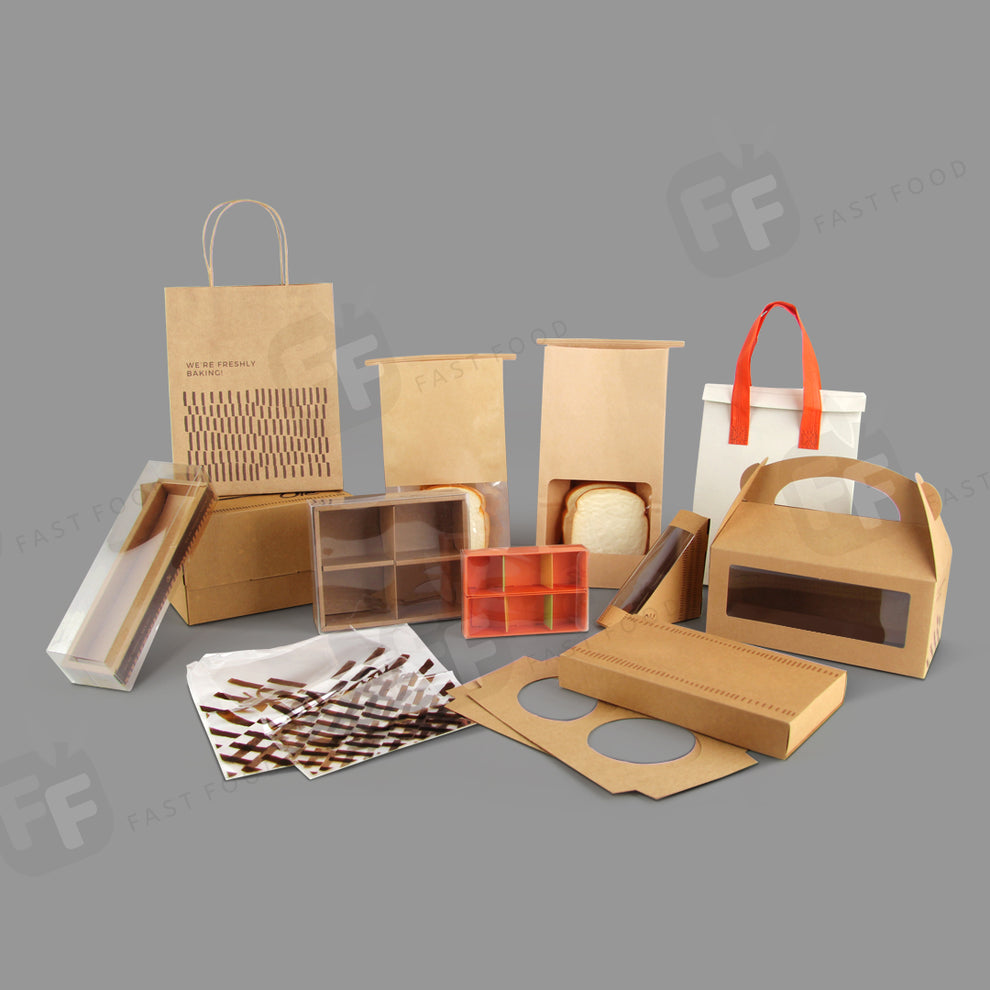 Customized Branded Cake Bakery Series Packaging Solution – Fastfoodpak