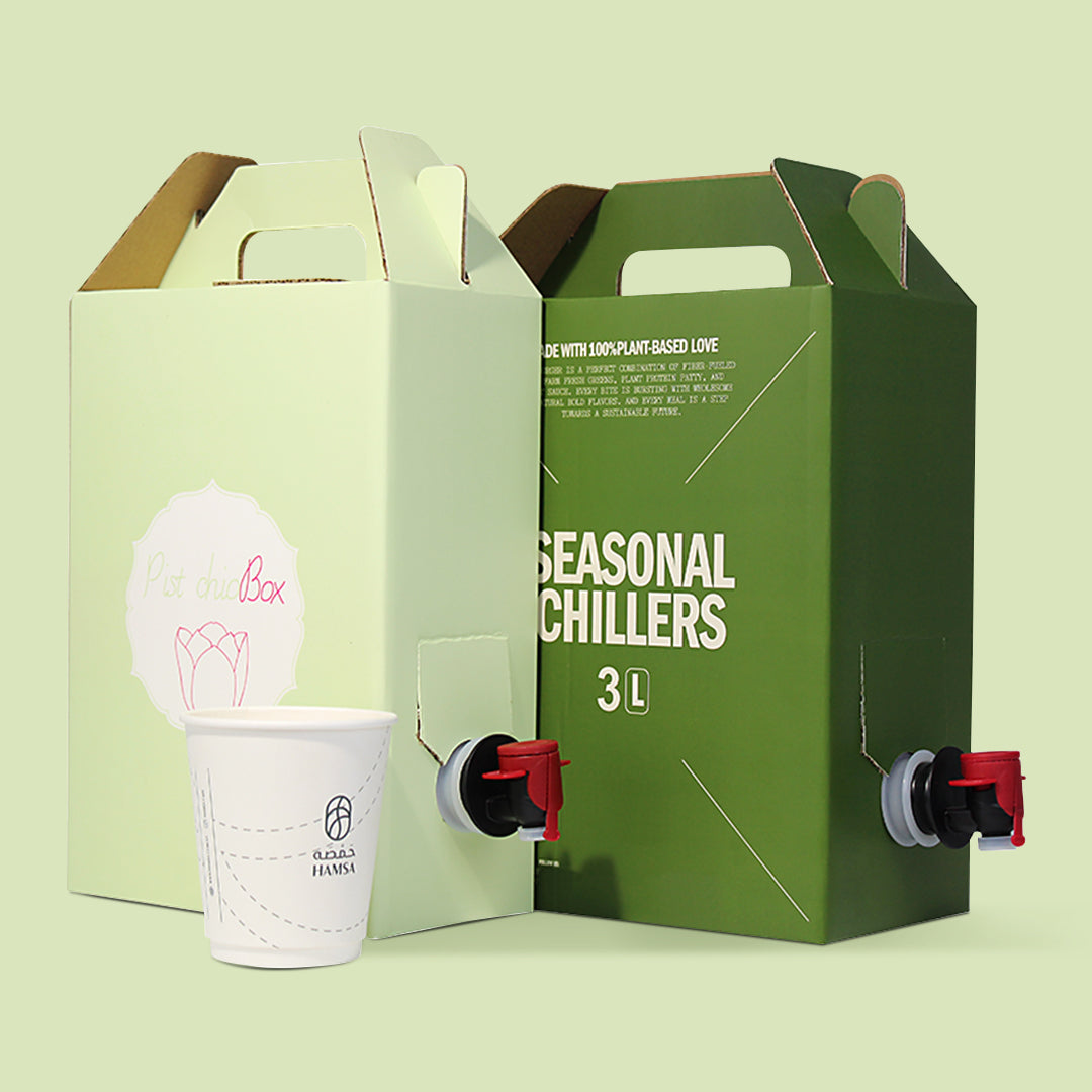 Custom Logo 3L 5L Kraft Bag in Box Dispenser | Fastfoodpak