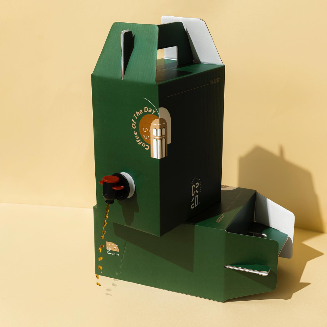 Custom Logo Coffee Dispenser Bag in Box | Fastfoodpak