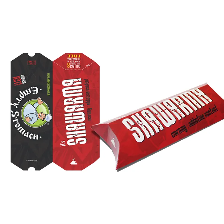 Custom Logo Free Design To Go Disposable Takeaway Paper Shawarma Box ...