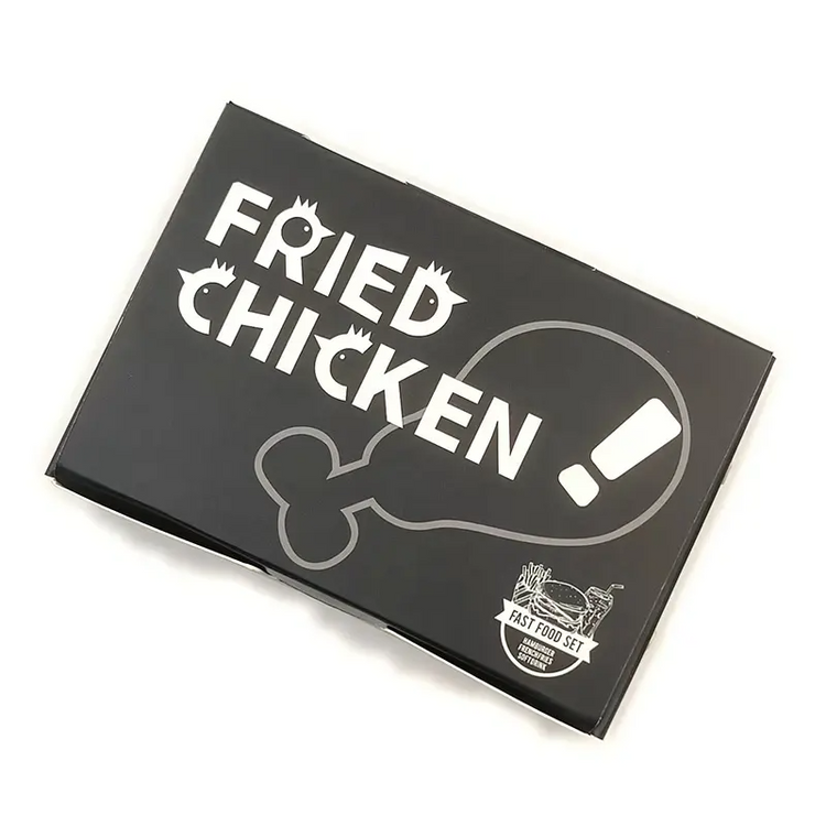 Custom Logo Design Carton Takeaway French Fries Chicken Packaging Box ...