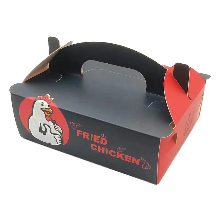 Custom Logo Design Carton Takeaway French Fries Chicken Packaging Box ...