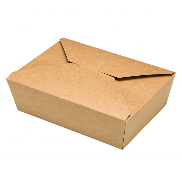 Customized Kraft Paper Food Box Salad Fruit Paper Container Disposable ...